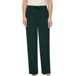 Palazzohose Zero "Damen mit elastischem Bund", Damen, Gr. 34, Normalgr&ouml;&szlig;en, gr&uuml;n forest, Obermaterial: 100% Polyester. Futter: 3% Elasthan, 97% Polyester, unifarben, figurbetont lang, Hosen Palazzohose, Tunnelzug