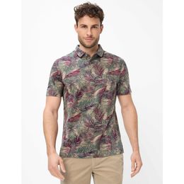 Poloshirt Brax "Style PHILO", Herren, Gr. L (52), hellkhaki, 80% Baumwolle, 20% Leinen, Shirts