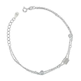 Adelia&acute;s Armband ADELIA&acute;S "Damen Armband aus 925 Silber mit Zirkonia 17+3 cm", silber, Armb&auml;nder, Damen, 20cm, Silber 925 (Sterlingsilber), Armband, Perfekt als Geschenk f&uuml;r besondere Menschen