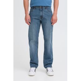 Relaxhose Blend "BHZinar", Herren, Gr. 33, L&auml;nge 32, denim middle blau, Denim/Jeans, 68% Baumwolle, 27% Polyester, 3% Viskose, 2% Elasthan, unifarben, normal lang, Hosen Relaxhose, Jeanshose mit normalem Bund und geradem Bein - Rock Fit