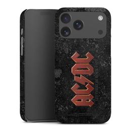 DeinDesign iPhone 17 Pro Max Handy Premium Case Smartphone Handyh&uuml;lle Schutzh&uuml;lle matt Acdc Merchandise Logo Premium Case