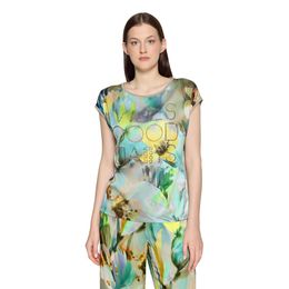 Betty Barclay Damen Kurzarmshirt "Damen mit Aufdruck", bunt, Gr. 44, Jersey, Obermaterial: 67% Viskose, 15% Polyester, 15% Polyester, 3% Elasthan,