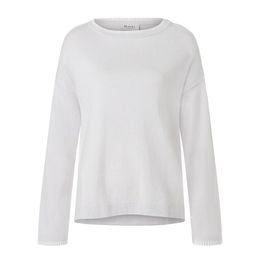 Strickpullover Maerz Muenchen "Maerz Muenchen 301201 Strickpullover Damen Bekleidung", Damen, Gr. 36, grau, 55% Wolle, 45% Baumwolle, Rundhals, Pullover Strickpullover