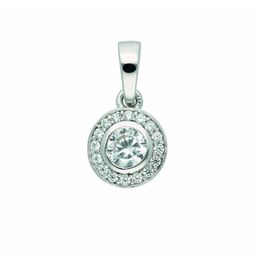 Adelia&acute;s Kettenanh&auml;nger ADELIA&acute;S "Anh&auml;nger 925 Silber mit Zirkonia &ndash; Silberanh&auml;nger", silber, Schmuckanh&auml;nger, Damen, mit Zirkonia, Silber 925 (Sterlingsilber), Kettenanh&auml;nger, Silberanh&auml;nger