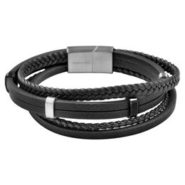 Adelia&acute;s Armband ADELIA&acute;S "Unisex Armband &ndash; Lederarmband aus Leder 19 cm", schwarz, Armb&auml;nder, Damen, 19cm, Leder, Armband, Perfekt als Geschenk zum einfach so