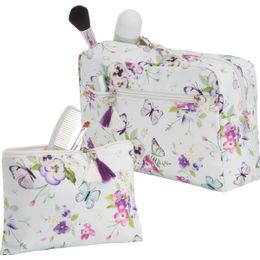 Damen Kosmetiktaschen Set wei&szlig;, Gr&ouml;&szlig;e 0