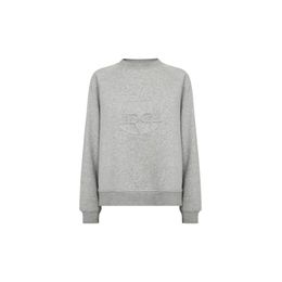 Strickpullover Levete Room "Levete Room Sweater LR-NUKA", Damen, Gr. L, 99110 lt grau melange, Obermaterial: 80% Baumwolle, 20% Polyester, Pullover Strickpullover
