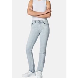 Straight-Jeans PEAK TIME "Galaxa", Damen, Gr. 28, L&auml;nge 30, stellar indigo, Jeans, Material: 85% Baumwolle, 12% Polyester, 3% Elasthan, gerade lang, Jeans Straight-Jeans, Gerade Damen Jeans mit Logopr&auml;gung