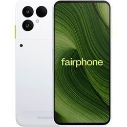 FAIRPHONE Smartphone "Gen. 6", Energieeffizienz: A (A-G), wei&szlig; (cloud wei&szlig;), 256 GB, Mobiltelefone