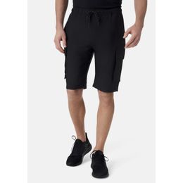 Sporthose HERO by John Medoox "NOAH Joggingshorts", Herren, Gr. L, schwarz, Sweatware, 95% Polyester, 5% Elasthan, gerade kurz, Hosen Sporthose, Sporthose Bequemer Oberschenkel Casual Baumwollmischung f&uuml;r Herren