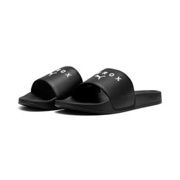 Badesandale Puma "LEADCAT 20 HYROX", Herren, Gr. 43, Puma schwarz, Puma wei&szlig;, Synthetik, bedruckt, Schuhe, f&uuml;r sportliche Aktivit&auml;ten und Freizeit, gepolsterter Riemen