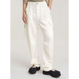 G-Star Raw Cargohose G-STAR "Soft Outdoors Hose", Damen, Gr. 25, lt chalk gd, Obermaterial: 50% Baumwolle, 50% Baumwolle, Hosen Cargohose