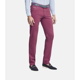 Chinos MEYER "Chicago 1-5031", Herren, Gr. 34, L&auml;nge 30, rot, 97% Baumwolle, 3% Elasthan, unifarben, figurumspielend lang, Hosen, mit Diagonaltaschen