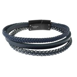 Adelia&acute;s Armband ADELIA&acute;S "Herren Armband &ndash; Lederarmband aus Leder 19 cm", blau, Armb&auml;nder, Herren, 19cm, Leder, Armband, Sch&ouml;ne Geschenkidee zum einfach so