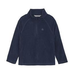 Strickfleece-Pullover Color Kids "Strickfleece-Pullover COFleece", M&auml;dchen, Gr. 98, blau (total eclipse), Obermaterial: 100% Polyester PES., Pullover