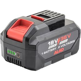 Akku Al-Ko "AKKU 18 V / 36 V B160.6 Li - 8 Ah / 4 Ah", ohne farbbezeichnung, B:90mm H:89mm T:142mm, Akkumulatoren