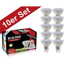 Blulaxa LED-Leuchtmittel "Retro Multi", Energieeffizienz: F (A-G), silber (silberfarben), L:5,4cm &Oslash;:5cm, Leuchtmittel, 10er-Set, Promotion-Pack Strahler