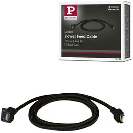 Paulmann Schienensystem-Einspeiser "Linion Einspeisekabel 1,75m", schwarz, B:2,3cm H:175cm L:0,18cm T:1cm, Stromschienensysteme