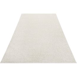 Hochflor-Teppich Esprit "Whisper Shag ESP-9977", wei&szlig; (wei&szlig;,creme), B:80cm H:30mm L:300cm, Polypropylen, Teppiche, L&auml;ufer, uni, waschbar, mit Antirutschbeschichtung, Wohnzimmer