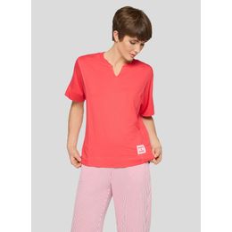 Print-Shirt Rabe "T-Shirt", Damen, Gr. 44, koralle, 95%Viskose, 5%Elasthan, unifarben, gerade, Shirts