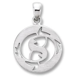 Sternzeichenanh&auml;nger ONE ELEMENT "Sternzeichen Anh&auml;nger aus 925 Silber", silber, Schmuckanh&auml;nger, Damen, Fische im Setmit Halskette, Steinbock, Silber 925 (Sterlingsilber)