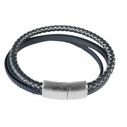 Adelia&acute;s Armband ADELIA&acute;S "Herren Armband &ndash; Lederarmband aus Leder 19 cm", blau, Armb&auml;nder, Herren, 19cm, Leder, Armband, Ideal als Geschenk zum Muttertag