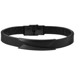 Adelia&acute;s Armreif ADELIA&acute;S "Unisex Armband &ndash; Armreif aus Leder 21,5 cm", schwarz, Armb&auml;nder, Damen, 22cm, Leder, Armreif, Ideal als Geschenk zum Valentinstag