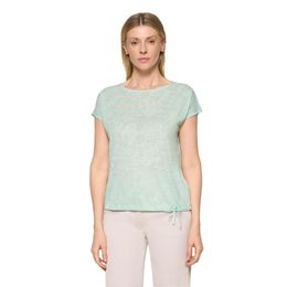 Kurzarmshirt Betty Barclay "Damen mit Tunnelzug", Damen, Gr. 36, blaugr&uuml;n, Jersey, Obermaterial: 65% Polyester, 35% Baumwolle, figurumspielend normal, V-Ausschnitt, Shirts