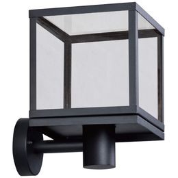 Au&szlig;en-Wandleuchte Segula "Outdoor ANTIQUE up schwarz", schwarz, B:17cm H:24cm L:20,5cm, Leuchten, Klassisches Laternen-Design, Aluminium/PC, schwarz, ohne Leuchtmittel
