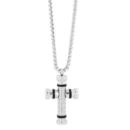 Adelia&acute;s Kette ohne Anh&auml;nger ADELIA&acute;S "Unisex Halskette &ndash; Erbskette Kreuz aus Edelstahl 60 cm", braun, Halsketten, Damen, 60cm, Edelstahl, Perfekt als Geschenk zum Weihnachten