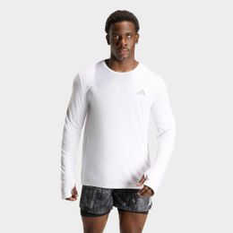 Laufshirt adidas Performance "RUN ESS LS M", Herren, Gr. 3XL, wei&szlig;, Obermaterial: 100% Polyester, Rundhals, Shirts Laufshirt, f&uuml;r Erwachsene, sportlicher Stil, aus Polyester