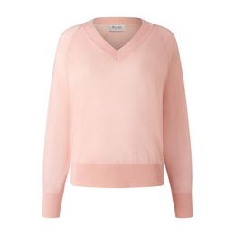 Strickpullover Maerz Muenchen "Maerz Muenchen 306900 Strickpullover Damen Bekleidung", Damen, Gr. 38, orange, 70% Wolle, 20% Seide, 10% Cashmere, V-Ausschnitt, Pullover Strickpullover