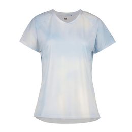 Trainingsshirt Rukka "Rukka T-shirt Muuko Print", Damen, Gr. 36, eisblau, Stoff, 92% Polyester, 8% Elasthan, normal, Shirts