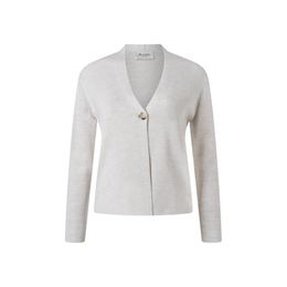 Strickjacke Maerz Muenchen "Maerz Muenchen 215800 Strickjacke Damen Bekleidung", Damen, Gr. 36, wei&szlig;, 100% Wolle (Merino), Strickjacken Strickjacke