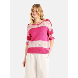 LIEBLINGSST&Uuml;CK Strickpullover LIEBLINGSST&Uuml;CK "AliaL", Damen, Gr. 38, 830, lovely pink, 88% Baumwolle, 12% leinen, l&auml;ssig geschnitten, Rundhals, Pullover Strickpullover, mit Baumwoll-Anteil