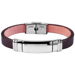 Adelia&acute;s Armband ADELIA&acute;S "Herren Armband aus Leder 21,7 cm", braun, Armb&auml;nder, Herren, 22cm, Leder, Armband, Ein stilvolles Geschenk f&uuml;r besondere Momente