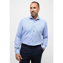 Langarmhemd Eterna "COMFORT FIT", Herren, Gr. 43, Extra verl&auml;ngerter Arm, blau, 100% cotton, normal, Manschette, Hemden