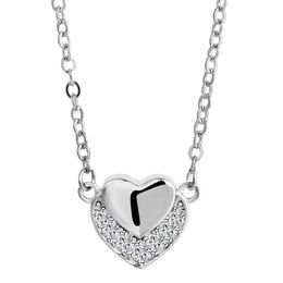Adelia&acute;s Kette ohne Anh&auml;nger ADELIA&acute;S "Damen Halskette aus 925 Silber mit Zirkonia 45 cm", silber, Halsketten, Damen, 45cm, Silber 925 (Sterlingsilber), Ideal als Geschenk &ndash; dezent und elegant