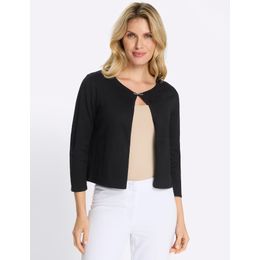 Cardigan Classic Basics, Damen, Gr. 42, schwarz, 70% Viskose, 30% Polyamid, unifarben, Strickjacken