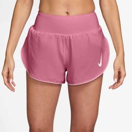 Laufshorts Nike "W NK TEMPO FLW SWSH MR DF SHRT", Damen, Gr. L, N-Gr, peony, pink f, Obermaterial: 100% Polyester, Hosen, ultraleichtes, flie&szlig;endes Gewebe, mit Dri-FIT-Technologie