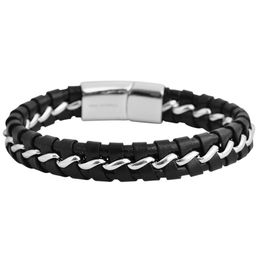 Adelia&acute;s Armband ADELIA&acute;S "Unisex Armband aus Leder 21,5 cm", schwarz, Armb&auml;nder, Damen, 22cm, Leder, Armband, Geschenkidee: zeitlos und vielseitig