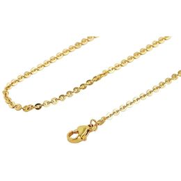 Adelia&acute;s Kette ohne Anh&auml;nger ADELIA&acute;S "Unisex Halskette &ndash; Ankerkette aus Edelstahl 42+5", gold, Halsketten, Damen, 47cm, Edelstahl, Zum Verschenken &ndash; ideal zum Valentinstag