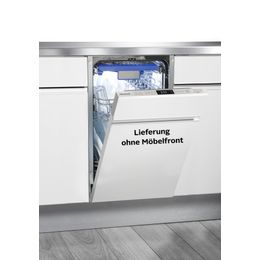 Hanseatic vollintegrierbarer Geschirrsp&uuml;ler "HGVI4582D10J7714GS", Energieeffizienz: D (A-G), silber (silberfarben), B:44,8cm H:81,5cm T:55cm, Geschirrsp&uuml;ler, inkl. 3 Jahre Herstellergarantie
