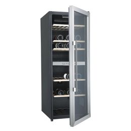 Hanseatic Weink&uuml;hlschrank "HWC77FCIA", Energieeffizienz: F (A-G), schwarz, B:48cm H:128,5cm T:57,5cm, Weink&uuml;hlschr&auml;nke, inkl. 3 Jahre Herstellergarantie