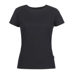 Trainingsshirt Rukka "Rukka T-shirt Mankala", Damen, Gr. 36, schwarz, Stoff, 80% Polyamid, 20% Elasthan, normal, Shirts