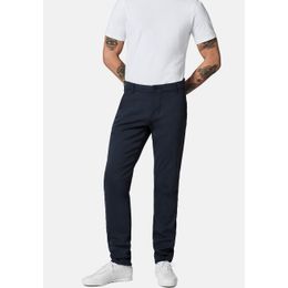 Chinohose PEAK TIME "Solon", Herren, Gr. 30, L&auml;nge 34, warp navy, Material: 74% Baumwolle, 24% Viskose, 2% Elasthan, gerade, unten schmal lang, Hosen Chinohose, Elegante Herrenhose mit Bio-Baumwolle
