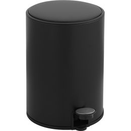 M&uuml;lleimer OTTO HOME "Lennu, mit verz&ouml;gertem Schlie&szlig;mechanismus und verstecktem Griff", schwarz, B:20,3cm H:29,3cm T:25,7cm, Edelstahl, M&uuml;lleimer, M&uuml;lleimer, moderner Treteimer f&uuml;r K&uuml;che oder Bad, Abfalleimer mit Deckel