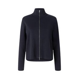 Strickjacke Maerz Muenchen "Maerz Muenchen 214400 Strickjacke Damen Bekleidung", Damen, Gr. 46, blau, 55% Wolle (Merino), 45% Baumwolle, Strickjacken Strickjacke