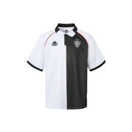 Kurzarmhemd Kappa "Kappa Polo shirt KMAuthentic", Herren, Gr. L, Normalgr&ouml;&szlig;en, wei&szlig;, rot md coral, schwarz, Obermaterial: 100% Polyester, Hemden