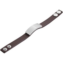 Adelia&acute;s Armband ADELIA&acute;S "Unisex Armband aus Leder 22 cm", braun, Armb&auml;nder, Damen, 22cm, Leder, Armband, Ideal zum Verschenken &ndash; schlicht und stilvoll